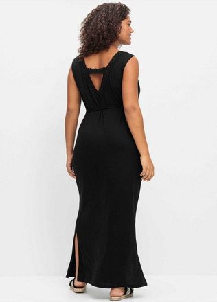 Sheego Strandkleid Maxikleid &Auml;rmellos