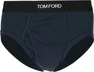 Tom Ford Homme, Sous-v&ecirc;tements, Bleu, Taille: L Cotton Briefs