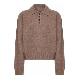 Loulou Studio Femme, Pulls, Brun, Taille: 40 FR Homere Polo Sweater