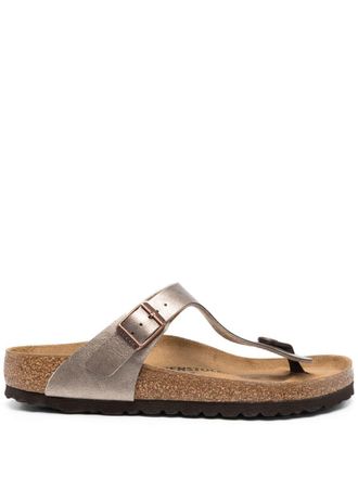 Birkenstock sandales Gizeh &agrave; lani&egrave;re - Tons neutres