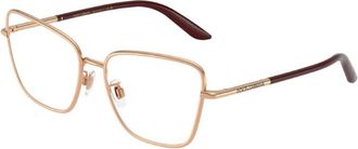 Dolce & Gabbana Cat Eye Metallgestell Brille - - Accessories - unisex - Gelb - 55 MM