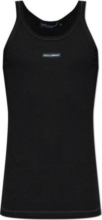 Dolce & Gabbana Homme, Tops, Noir, Taille: L Ribbed Sleeveless Top