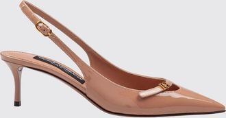Dolce & Gabbana Lackleder-Slingback-Pumps mit DG-Monogramm