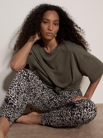 Apricot Jogger Pants Relaxhose mit Animalprint