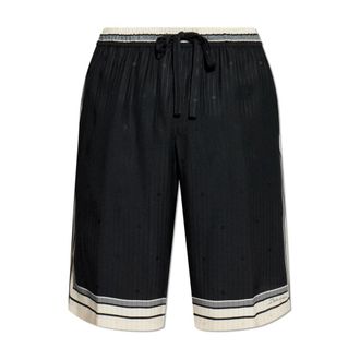 Dolce & Gabbana Seidenshorts - - Shorts - Herren - Schwarzk - 2XL