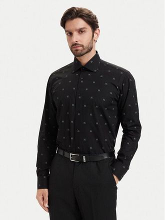 Karl Lagerfeld Hemd 605000 563622 Schwarz Regular Fit