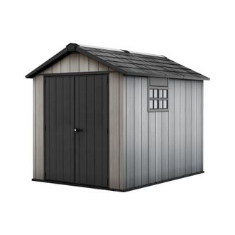 Keter Abri de jardin en r&eacute;sine &agrave; peindre 229x287x242 cm - Surface 6,6 m&sup2; - Structure polypropyl&egrave;ne renforc&eacute;e - R&eacute;sistant aux intemp&eacute;ries