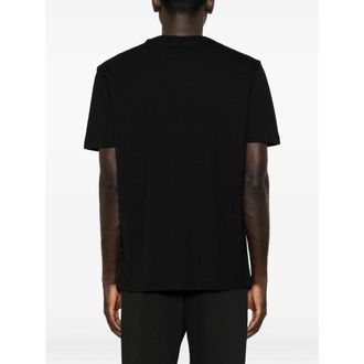 HUGO BOSS Logo-Embroidered Graphic T-Shirt - Black