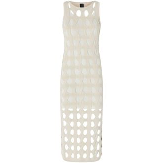 Pinko Pinko, Femme, Robes, Blanc, Taille: 42 FR Robe Blanche Chic pour Femmes