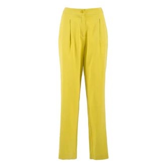 Nenette Wide Hosen - - Trousers - Damen - Gelb - S