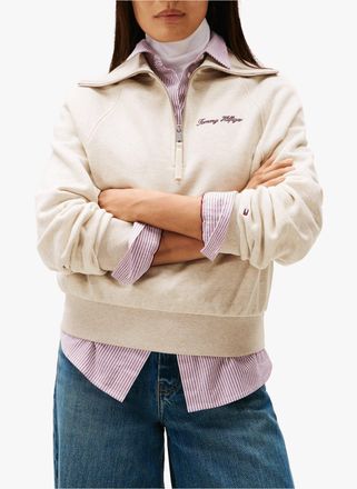 Tommy Hilfiger Sweatshirt zipp&eacute; en coton
