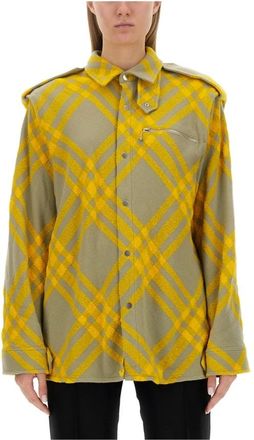Burberry Hemd mit Karomuster - - Blouses & Shirts - Damen - Gelb - 2XS