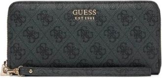 Guess Femme, Accessoires, Noir, Taille: ONE Size Brenton Zip Around Wallet