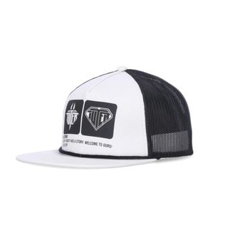 Iuter Iuter, Homme, Accessoires, Blanc, Taille: ONE Size Casquette Visière Plate Trucker Blanc