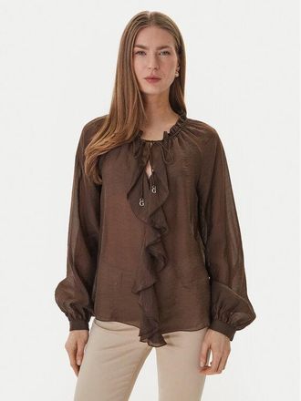 Guess Bluse W6GH28 W1844 Braun Regular Fit