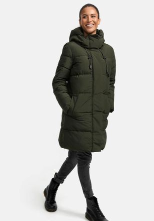 Marikoo Winterjacke MARIKOO Kaituu XVI, Damen, Gr. 5XL, gr&uuml;n (schwarz olive), Obermaterial: 100% Polyester. Innenseite: 100% Polyester. Futter: 100% Polyester