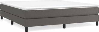 vidaXL Bettgestell Grau 180x200 cm Kunstleder Vidaxl