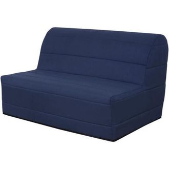 Les Tendances Banquette BZ 140x190 - Tissu bleu marine - MELISSA