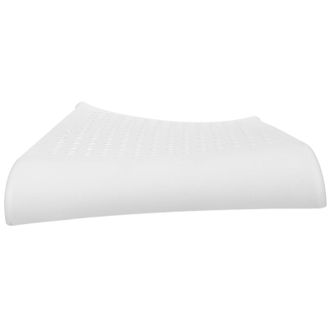 Angoily Ersatz Sitzplatte mit Lochplatte Wasserfestes Stuhlkissen aus Kunststoff Bel&uuml;ftet f&uuml;r K&uuml;chen und Esszimmerst&uuml;hle Wei&szlig;e Sitzauflage f&uuml;r B&uuml;ro und Zuhaus