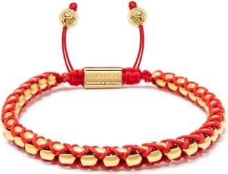 Nialaya Homme, Accessoires, Rouge, Taille: L String Box Chain Bracelet