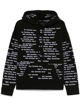 Who Decides War by Ev Bravado hoodie &agrave; logo brod&eacute; - Noir