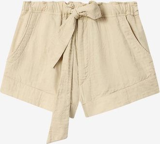 Isabel Marant Short Birva - Femme - &Eacute;cru - Taille 40 - Marant &Eacute;toile