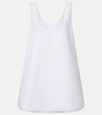 R&oacute;he R&oacute;he Robe en coton &agrave; finitions en dentelle