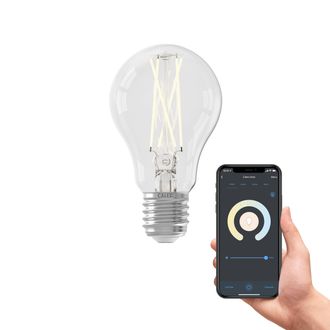 Calex Smart LED Lampe, E27, Filament, warmwei&szlig;es Licht, dimmbar, WLAN App- & Sprachsteuerung, 3er Pack