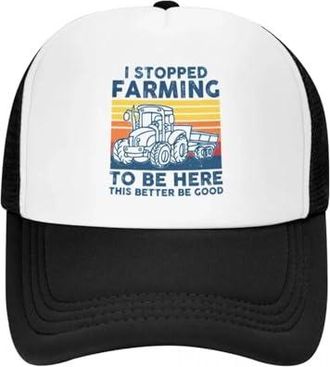 Generic Casquette personnalis&eacute;e &laquo; JAi arr&ecirc;t&eacute; de cultiver la Terre pour &ecirc;tre Ici &raquo; Camionneur Adulte Ajustable Style Hip hop Hommes et Femmes Les Sports activi