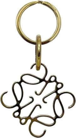 Loewe unisex, Pre-owned, Jaune, Taille: ONE Size Porte-cl&eacute;s en m&eacute;tal Pre-owned