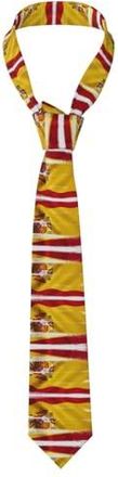Generic Cravate Drapeau De LEspagne Tendance Men Tie Classique Cravates Homme Pour F&ecirc;te &Eacute;v&eacute;nements Affaires