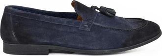 Doucal's Homme, Chaussures, Bleu, Taille: 43 1/2 EU Chaussures en cuir avec semelle en caoutchouc