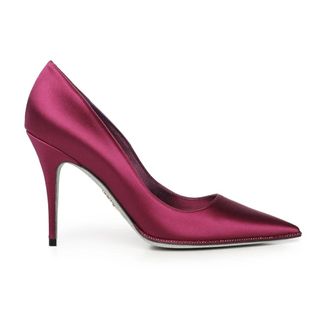 Rene Caovilla Lila Satin Spitz Sandalen - - Shoes - Damen - Lila - 36 EU