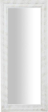 Biscottini International Wandspiegel L35xPR4xH82 Weiß - Badezimmerspiegel - Wohnkultur - Wohnkultur - Langer Wandspiegel - Schlafzimmerdekoration - Schlafzimmer-Spiegel