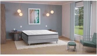 Les Tendances Matelas 160 x 200 cm - Surmatelas integre - Ressorts ensaches - 29 cm - Ferme - SIMMONS - SW5