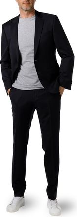 HUGO BOSS Herren Anzug blau Slim Fit