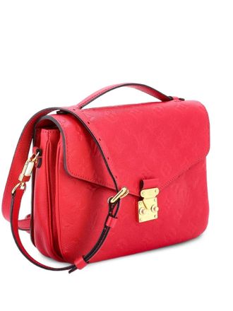 Louis Vuitton Pochette Metis Monogram Empreinte Giant Umh&auml;ngetasche - Rosa