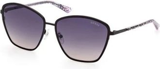 Guess Femme, Accessoires, Noir, Taille: 60 MM Square Lunettes de soleil