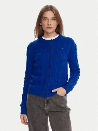 Tommy Hilfiger Strickjacke WW0WW47463 Blau Regular Fit