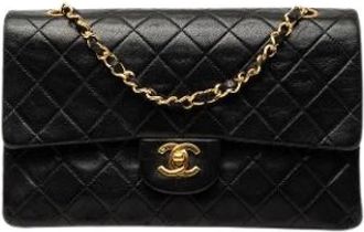 Chanel Pre-owned Sac Bandouli&egrave;re Double Flap - Femme - Pre-owned - Noir - Taille: ONE Size
