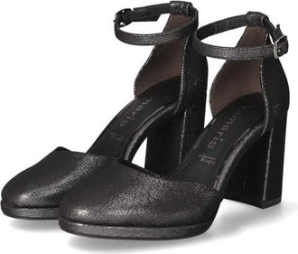 Tamaris Femme Damen Pump with Strap 1-22463-45 Escarpins, Pewter Glam, 41 EU