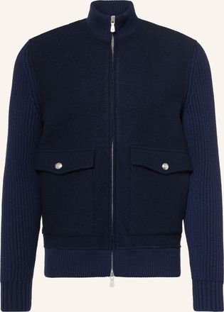 Eleventy Eleventy Blouson Im Materialmix blau