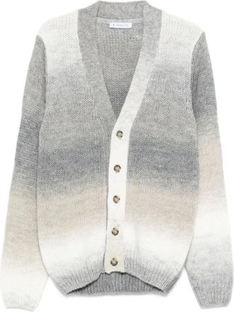 Manuel Ritz Homme, Pulls, Gris, Taille: 2XL Cardigan Ombr&eacute; Col V