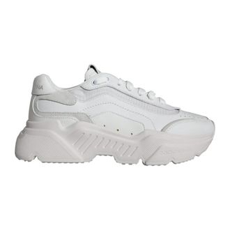 Dolce & Gabbana Wei&szlig;e Low-Top-Sneaker mit Logo - - Shoes - Damen - Wei&szlig; - 35 EU