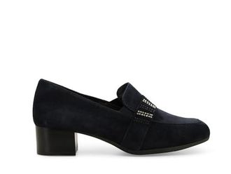Melluso Mocassin Femme en Daim Bleu Nuit x5320z 38.5