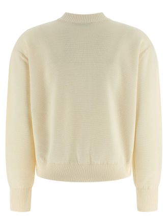 Max Mara Womens White Virgin Wool Cardigan Clothing