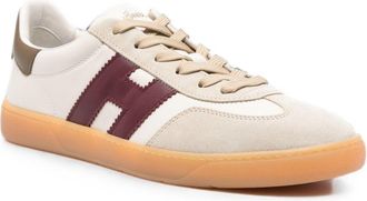 Hogan Suede Colorblock Sneaker - Beige