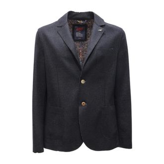 Bob Stretch-Wollmischjacke Navyblau - - Jackets - Herren - Blau - S