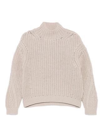 Marc O'Polo pull en laine à col montant - Tons neutres
