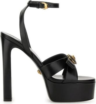 Versace Sandalen - Gianni Ribbon Sandals - Gr. 37 (EU) - in Schwarz - für Damen